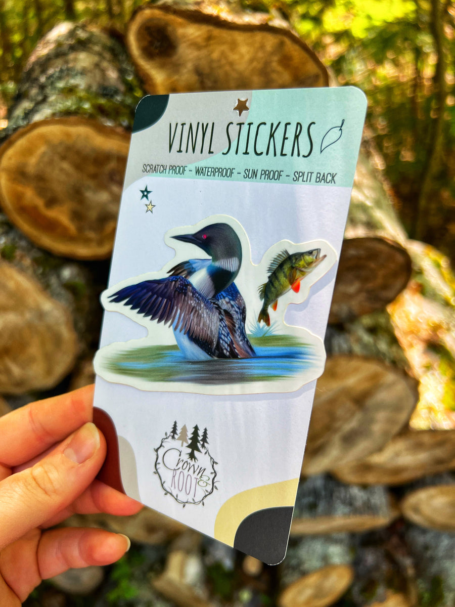 THE MAINE LOON Sticker – Crown and Root